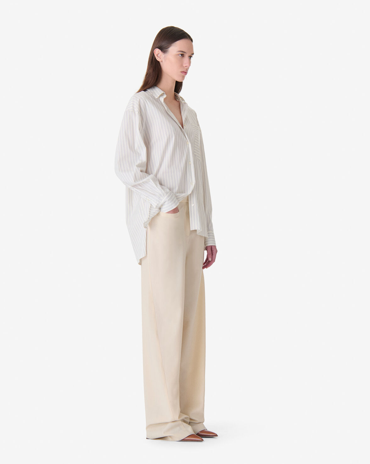 Pantalon de costume beige ALURI femme | IRO